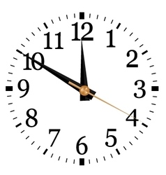 Clock face set up your time Royalty Free Vector Image