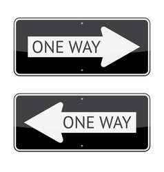Way arrow pointer isolated icon direction Vector Image