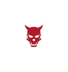 Dark wing silhouette evil devil in the shadows Vector Image