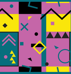 Seamless pattern 80s Royalty Free Vector Image