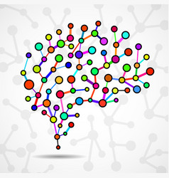 Abstract brain human Royalty Free Vector Image