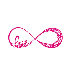 Infinity love Royalty Free Vector Image - VectorStock