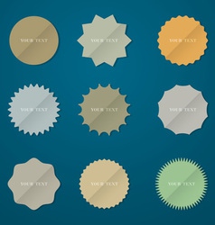 Round stickers Royalty Free Vector Image - VectorStock