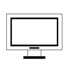 Color image cartoon front view laptop computer Vector Image