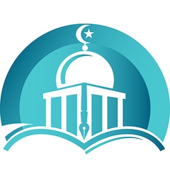 Islamic center symbol Royalty Free Vector Image