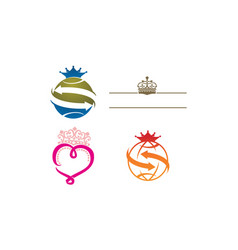 Queer queen lgbtq rainbow-colored crown lgbt Vector Image