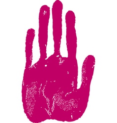 Man left hand print Royalty Free Vector Image - VectorStock