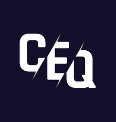 Monogram letters initial logo design azs Vector Image