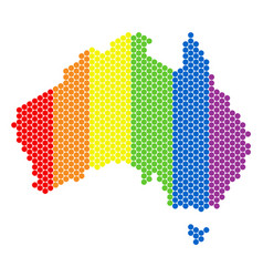 Dot australia map Royalty Free Vector Image - VectorStock