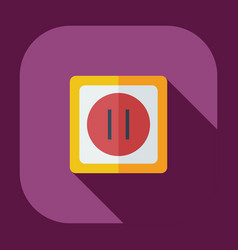Flat modern design with shadow icons socket Vector Image