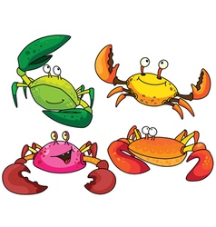 Funny cartoon crab Royalty Free Vector Image - VectorStock