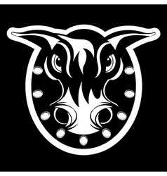 Donkey with sad smile Royalty Free Vector Image