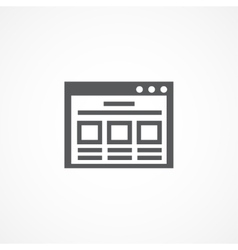 Browser interface website window mockup internet Vector Image