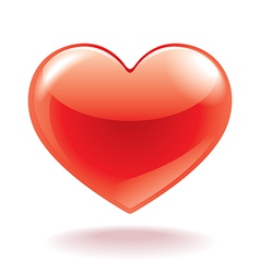 Low poly heart isolated Royalty Free Vector Image