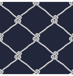 Seamless nautical rope pattern half knots Vector Image