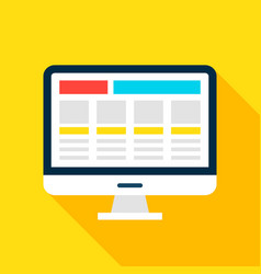 Big data analytics flat icons Royalty Free Vector Image