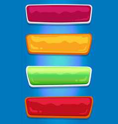 Set bright colorful patterns push-buttons Vector Image