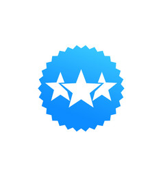 Ranking rating badge Royalty Free Vector Image