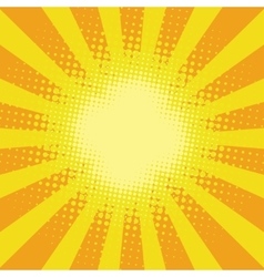 Yellow sunbeam rays Royalty Free Vector Image - VectorStock