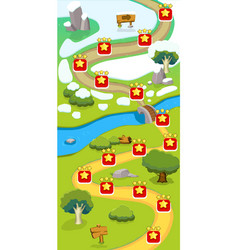 Isometric game map template Royalty Free Vector Image
