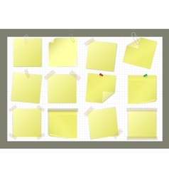 Color note stickers four sheets for notes Vector Image