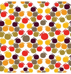 Leavesfruits and flowers seamless pattern Vector Image