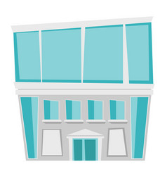 Building with entrance cartoon Royalty Free Vector Image