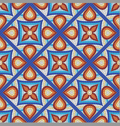 Ancient mosaic ceramic tile pattern Royalty Free Vector