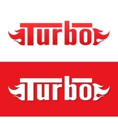 Turbo fire performance auto logo automotive logo Vector Image