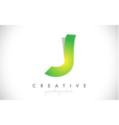 Modern Capital Letter J Royalty Free Vector Image