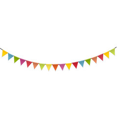 Party flags on transparent background Royalty Free Vector