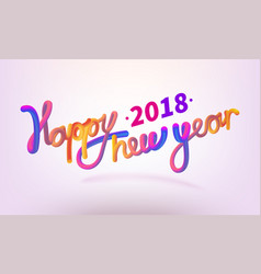 New 2018 year lettering Royalty Free Vector Image