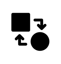 Human symbol silhouette style icon Royalty Free Vector Image