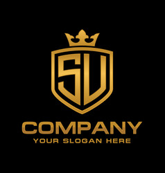 Letter ss initial logo luxury logo design Vector Image