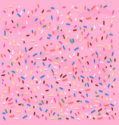 Chocolate alphabet with pink frosting Royalty Free Vector