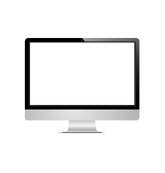 Blank empty mac computer Royalty Free Vector Image