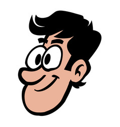 Man head cartoon Royalty Free Vector Image - VectorStock
