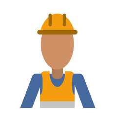 Construction worker contractor avatar icon image Vector Image