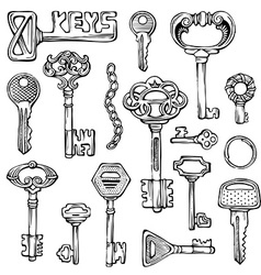 Set vintage geometric ornaments Royalty Free Vector Image