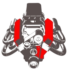 Hot rod engine Royalty Free Vector Image - VectorStock