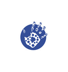 Oxygen o2 bubble logo design on white background Vector Image