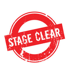 Stage clear rubber stamp Royalty Free Vector Image
