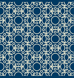 Abstract dichromatic seamless pattern with rounds Vector Image