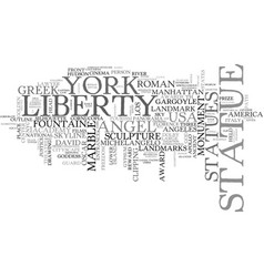 Statues word cloud concept Royalty Free Vector Image