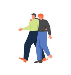 Men with pain and diseases set sick people Vector Image