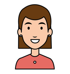 Beautiful woman waving avatar character icon Vector Image