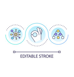 Process management loop concept icon Royalty Free Vector