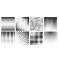 Horizontal lines linear halftone pattern Vector Image