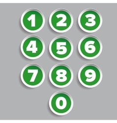 Number set label Royalty Free Vector Image - VectorStock
