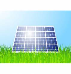 Solar panel landscape Royalty Free Vector Image